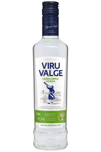 Liviko e-pood. Viru Valge Green Apple Vodka 37,5% 0,5 L